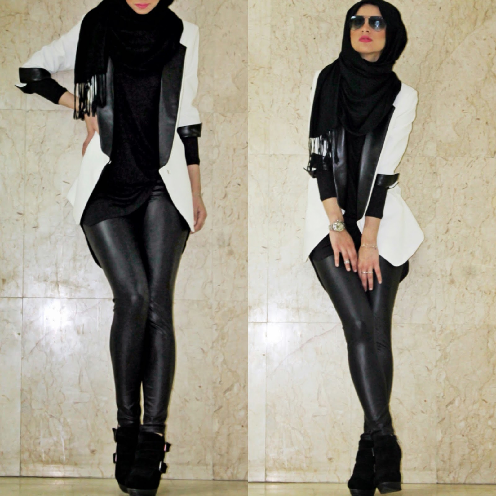 Hijab Fashion through my eyes: All leather everything!
